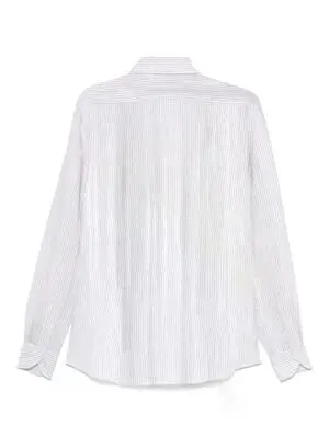 DELL'OGLIO Striped Shirt - Grey