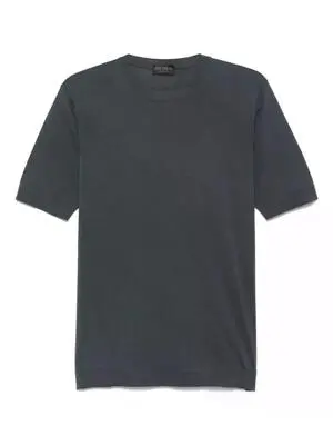 DELL'OGLIO Knitted T-shirt - Grey