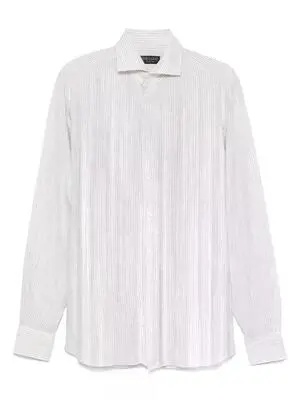 DELL'OGLIO Striped Shirt - Neutrals