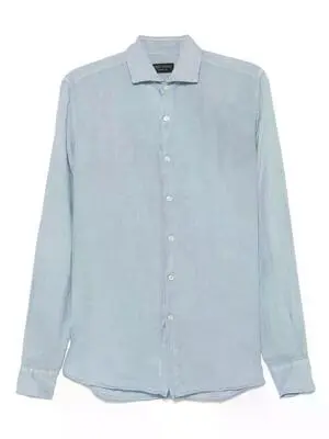 DELL'OGLIO Linen Shirt - Blue