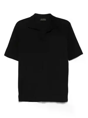 DELL'OGLIO Cotton T-shirt - Black