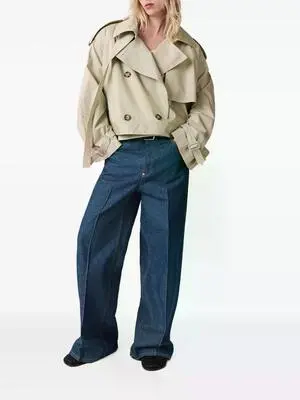 Stella McCartney Stella McCartney Cropped Trench Jacket Neutrals