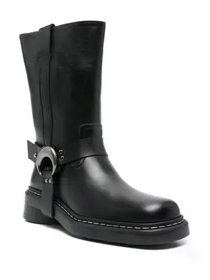 MARINE SERRE Moto Boots With Ring Hardware