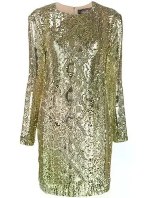 Max Mara Sequin Embroidered Fitted Dress