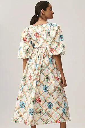 Celiab Santorini Puff-sleeve Dress