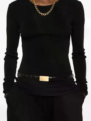 TOTEME Compact Cotton T-shirt - Black