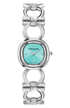 FERRAGAMO Double Gancini Bracelet Watch - Stainless Steel