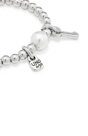 UNODE50 Luna Pearl And Charm Bracelet