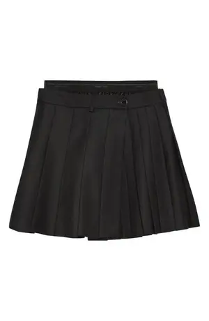 Helmut Lang Pleated Wool Skort