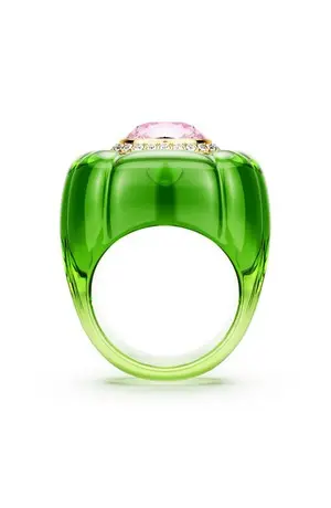 SWAROVSKI Dulcis Cocktail Ring - Green/ Pink
