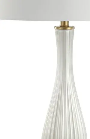 JONATHAN Y Gillian 33.7" Glass Led Table Lamp
