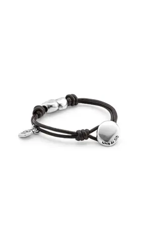 UNODE50 Leather Bracelet With Heart
