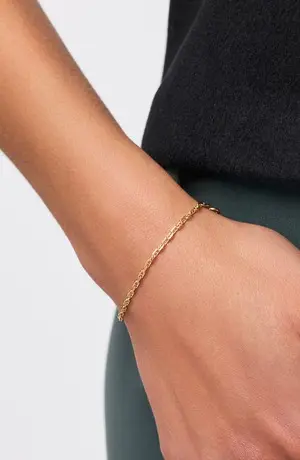 ANA LUISA Solid Anchor Chain Bracelet