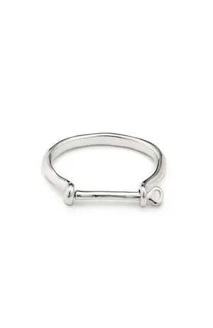 UNODE50 Minimalist Bangle Bracelet - Silver