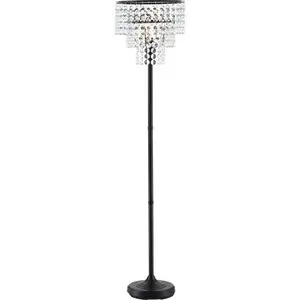 JONATHAN Y Juliette 60" Crystal/metal Floor Lamp - Bronze