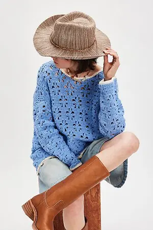 Free People Ella Packable Cowboy Hat