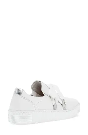 Gabor Bow Leather Sneaker