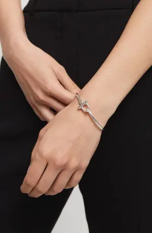 UNODE50 White Topaz Bangle Bracelet