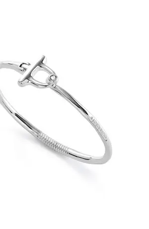 UNODE50 White Topaz Bangle Bracelet
