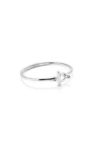 UNODE50 White Topaz Bangle Bracelet