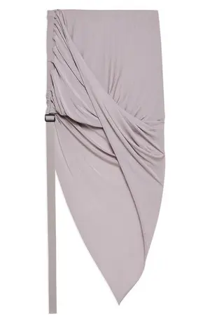 Helmut Lang Wind Asymmetric Jersey Skirt - Grey Lavender