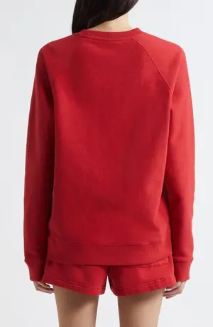 Sporty & Rich Beverly Hills Crest Graphic Sweatshirt