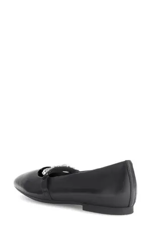 Gabor Crystal Mary Jane Flat - Black