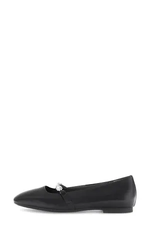 Gabor Crystal Mary Jane Flat - Black