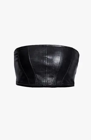 AS By DF Magra Recycled Leather Corset Top