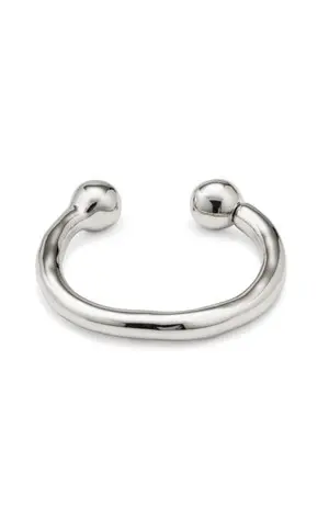 UNODE50 Double Bead Bangle - Silver