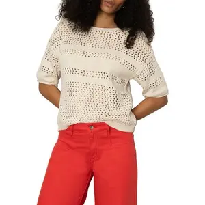Sanctuary Stripe Open Stitch Cotton Sweater