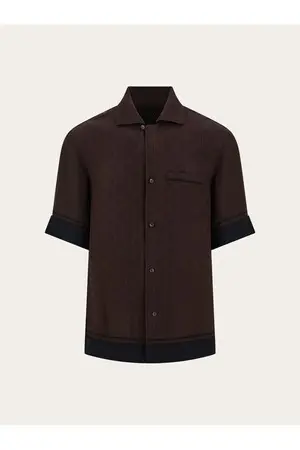 FERRAGAMO Monogram Short Sleeve Shirt