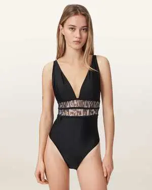 ALLSAINTS Xalia Print Swimsuit - Leopard