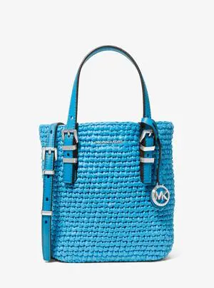 Michael Kors Quinn Extra-small Hand-crocheted Crossbody Bag - Blue