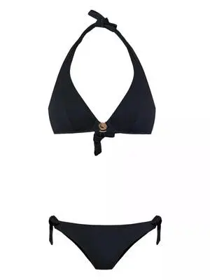 Emporio Armani Logo-plaque Bikini Set - Black