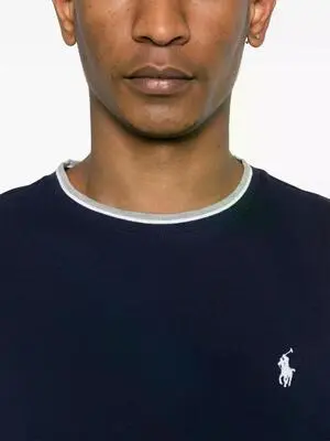 Polo Ralph Lauren Embroidered-logo T-shirt - Blue