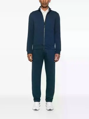 Canali Mélange-effect Sweatshirt - Blue