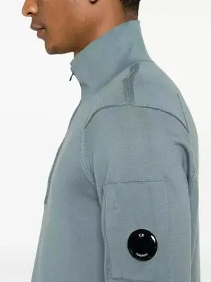 C.P. COMPANY Lens-detail Sweater - Blue