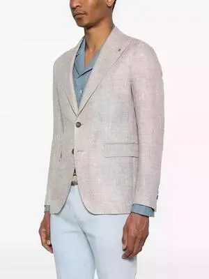 Tagliatore Textured Blazer - Brown