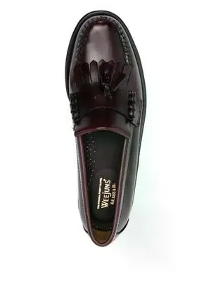 G.H.BASS G.h. Bass & Co. Weejuns Layton Kiltie Loafers - Red