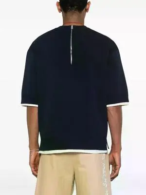 LANVIN Contrasting-trim T-shirt