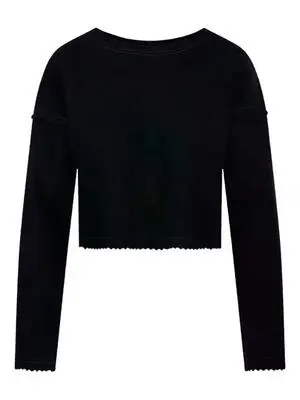 Max Mara Scalloped-edge Crop Top