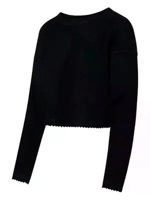 Max Mara Scalloped-edge Crop Top