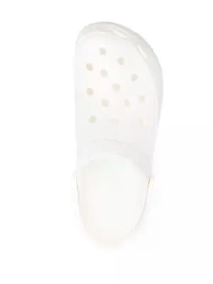 CROCS Perforated Platform Clogs - White