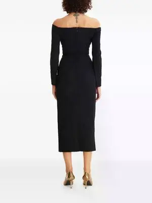 MOOS STUDIO Passion Off-shoulder Midi Dress - Black