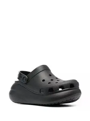 CROCS Double-platform Slingback Slides - Black