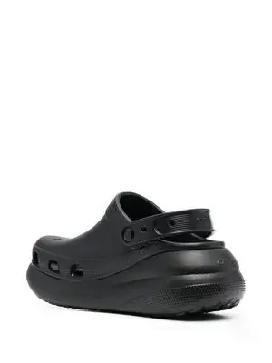 CROCS Double-platform Slingback Slides - Black
