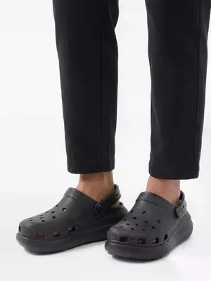CROCS Double-platform Slingback Slides - Black