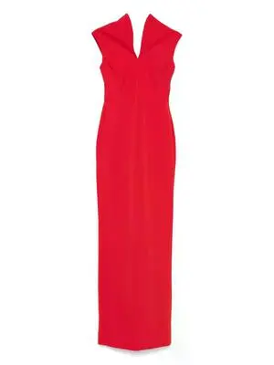MOOS STUDIO V-neck Maxi Dress