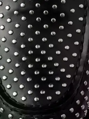Prada Stud-embellished Leather Mules